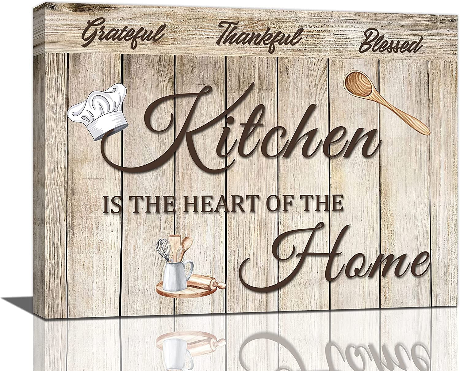 Kitchen Wall Art Farmhouse Kitchen Pictures Wall Decor Rustic kitchen ...