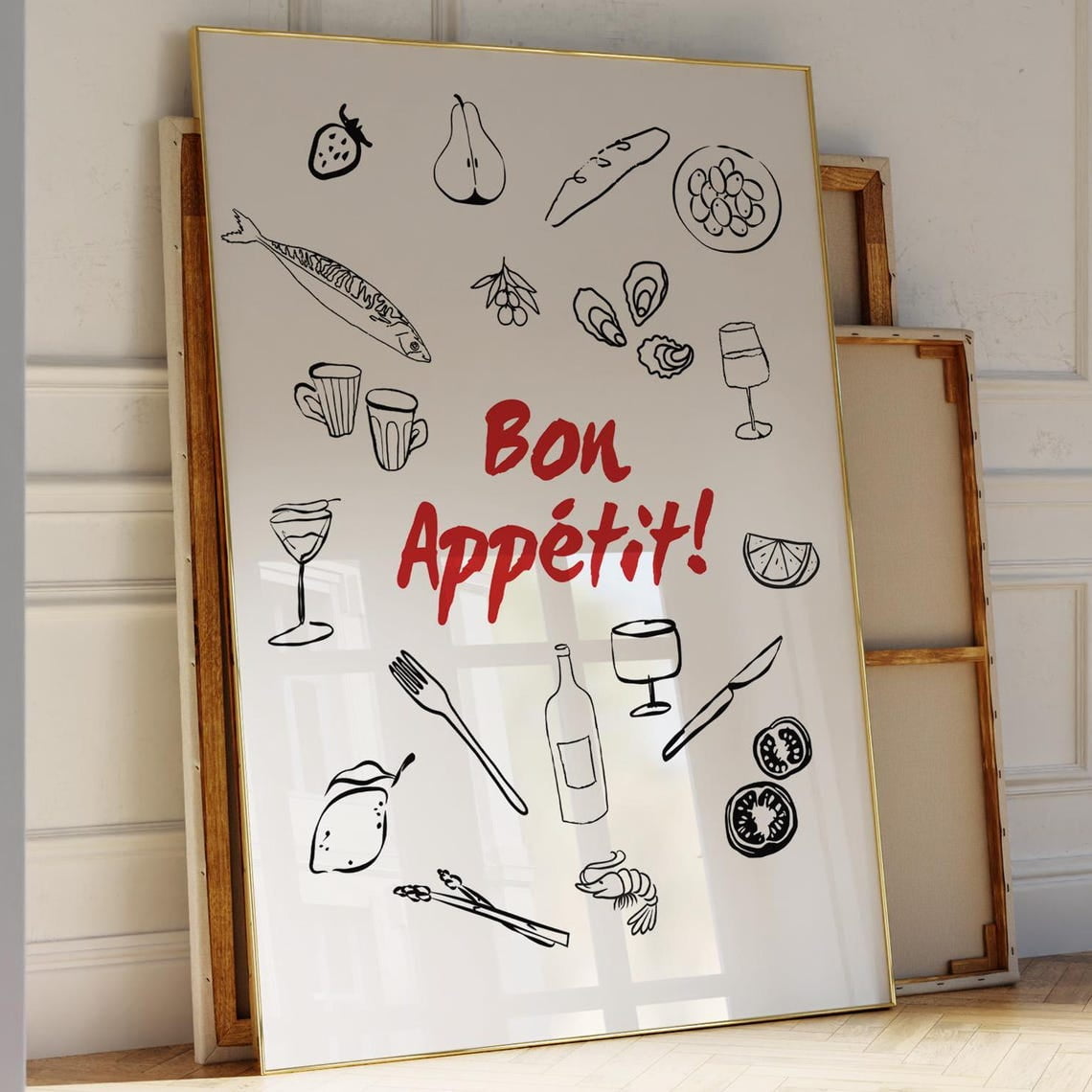 Kitchen Wall Art Print, Food Print, Italian Food Lover, Trendy Wall Art ...