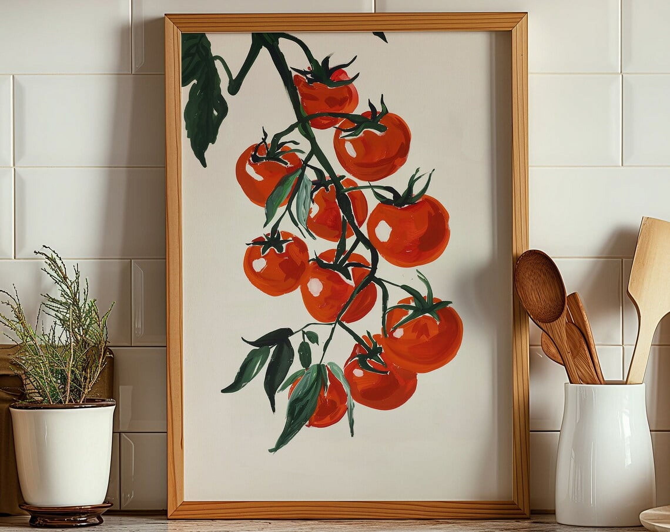 Kitchen Wall Art Tomato Print, Tomato Poster, Kitchen Gifts, Italian ...