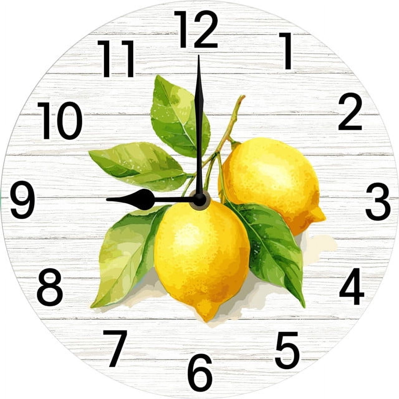 Kitchen Wall Clocks Lemon Clock Farmhouse Wall Decor for Dinning Room ...