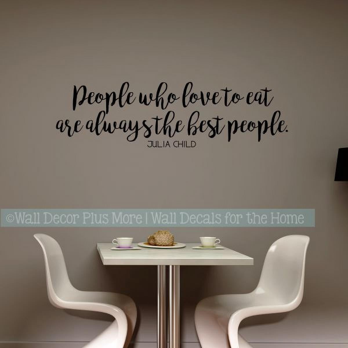 Kitchen Wall Decor Stickers Best People Love To Eat Quote Decals Words ...