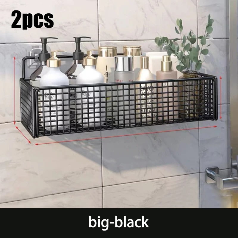 Kitchen Wall Mount Storage Rack Non Perforated Wall Mounted Storage ...