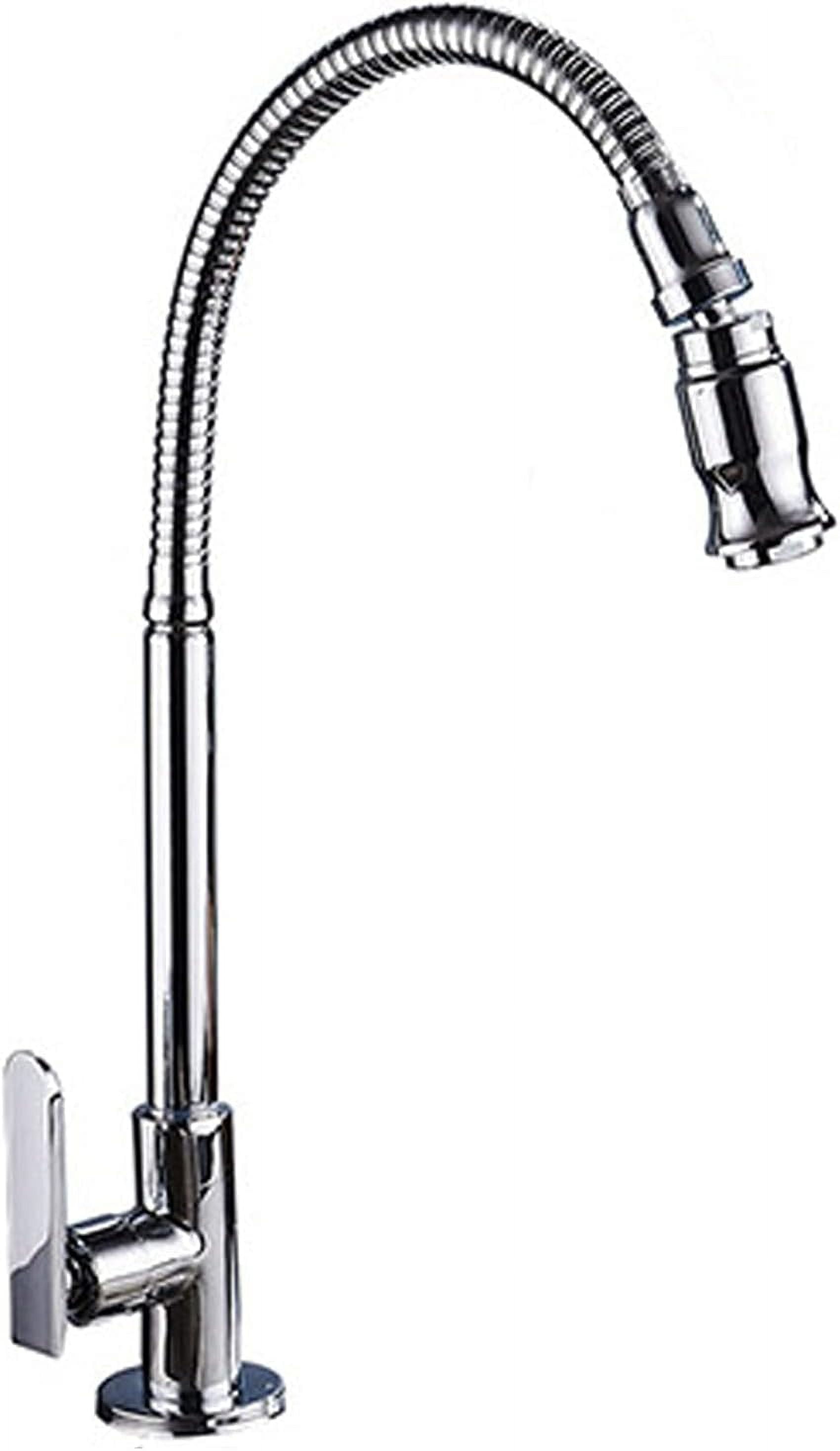 Kitchen Wall-Mounted Single-Cold Kitchen Sink Universal Rotation ...