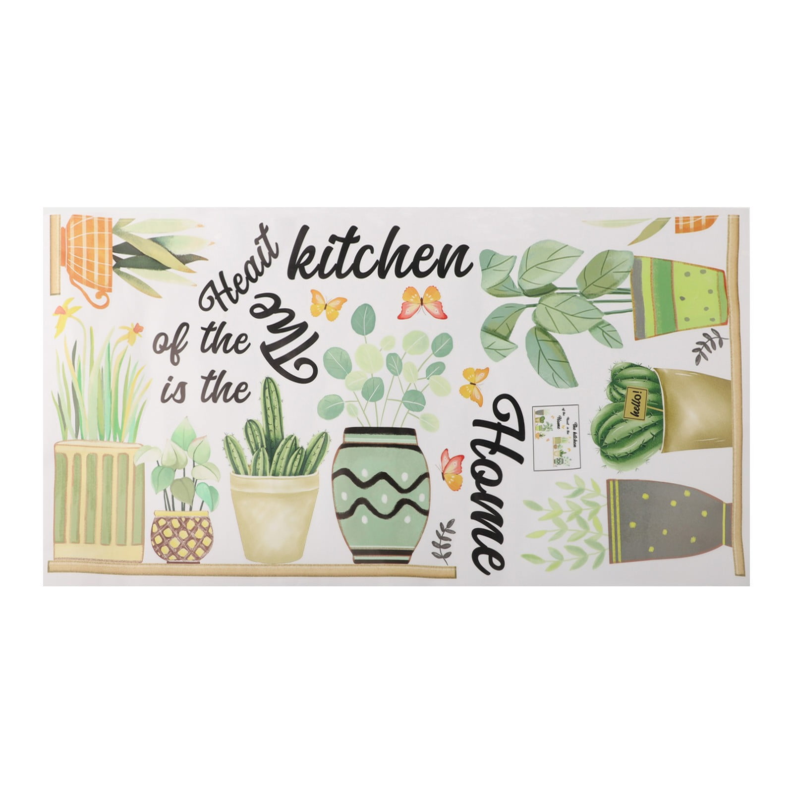 Kitchen Wall Stickers,Fun Cook Utensils Design,Home Decoration Decals ...