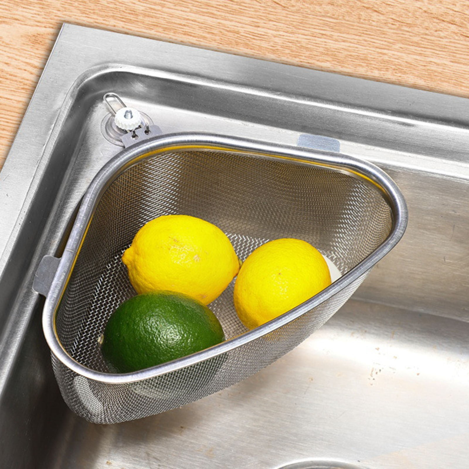 Kitchen Water Channel Drain Set Stainless Steel Triangle Filter Set ...