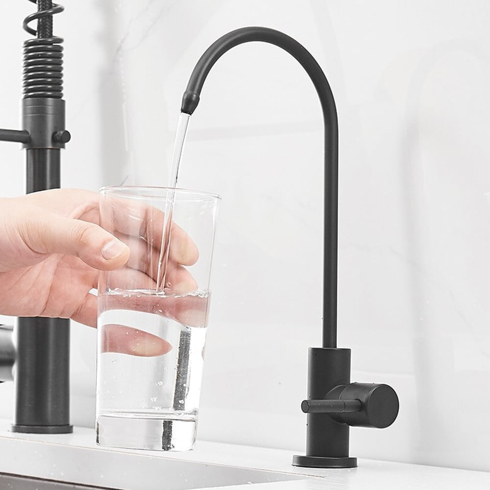 Kitchen Water Faucet 1/4 Inch Connect Hose Reverse Osmosis Filters ...