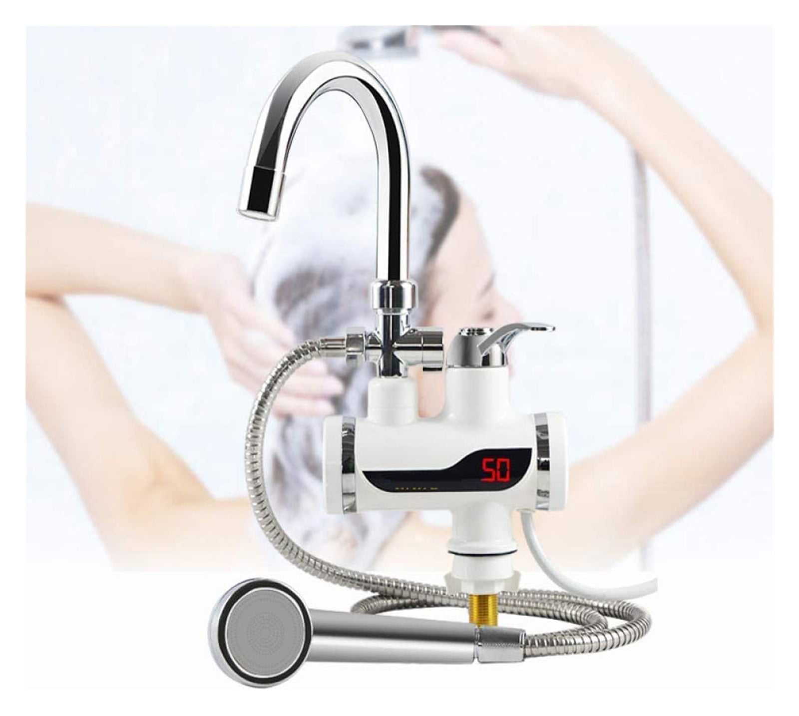 Kitchen Water Heater Cold Heating Faucet Instantaneous Water Heater Tap ...