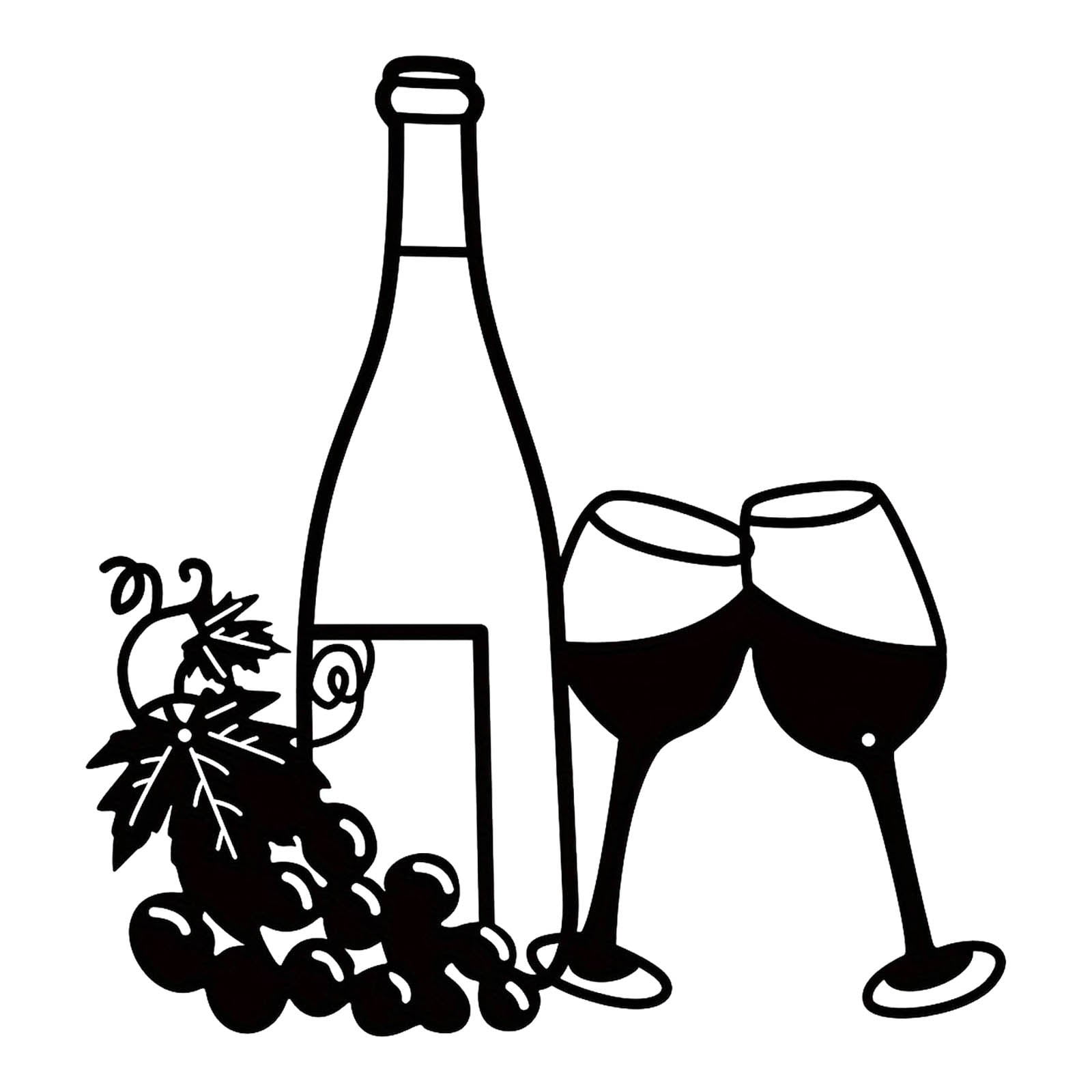 Kitchen Theme Wall Decor, Modern Black Metal signs Wall Art Decoration ...