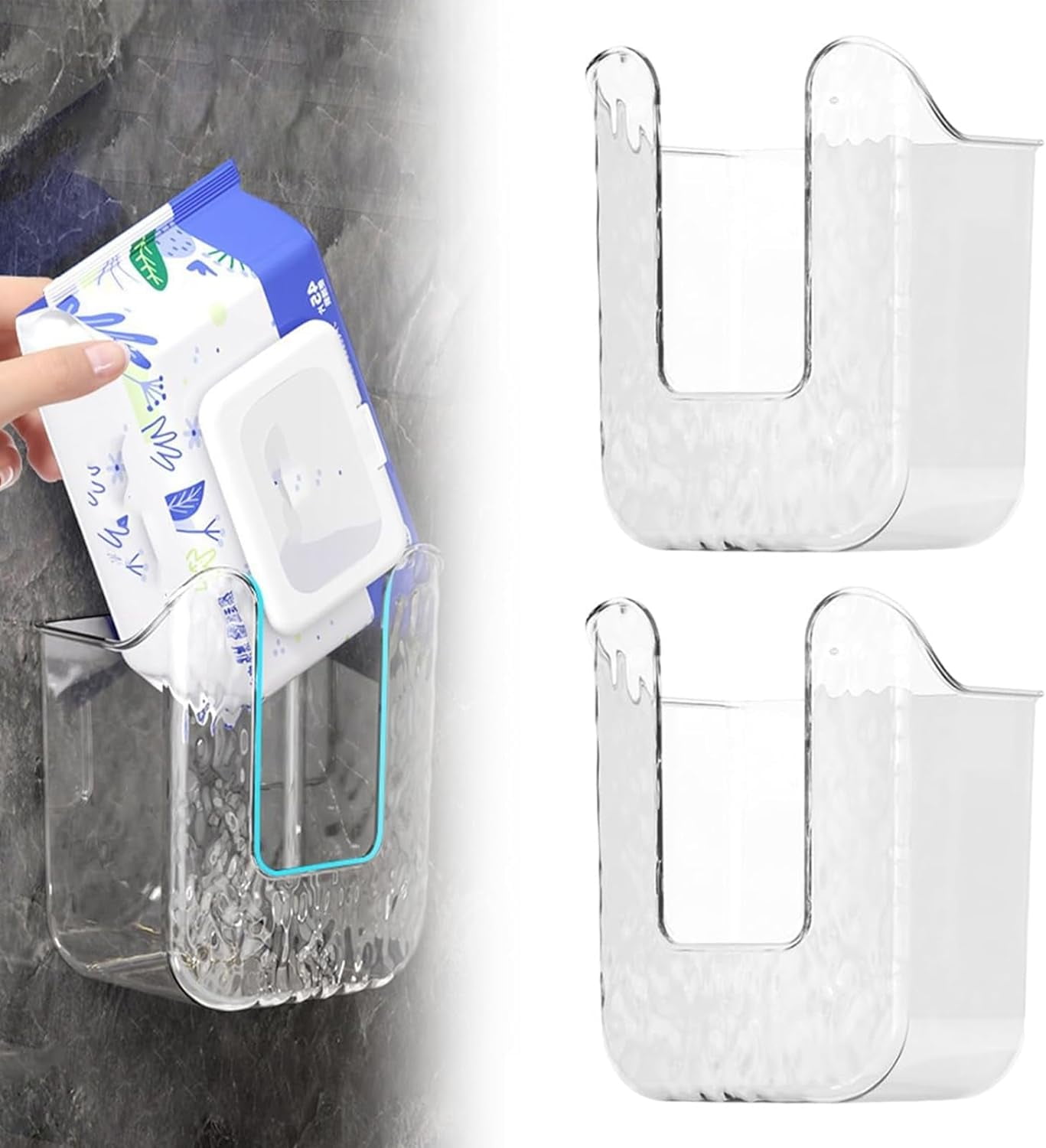 Kitchen Wipes Storage Box, 2024 New No Punching Wall-Mounted Tissue ...