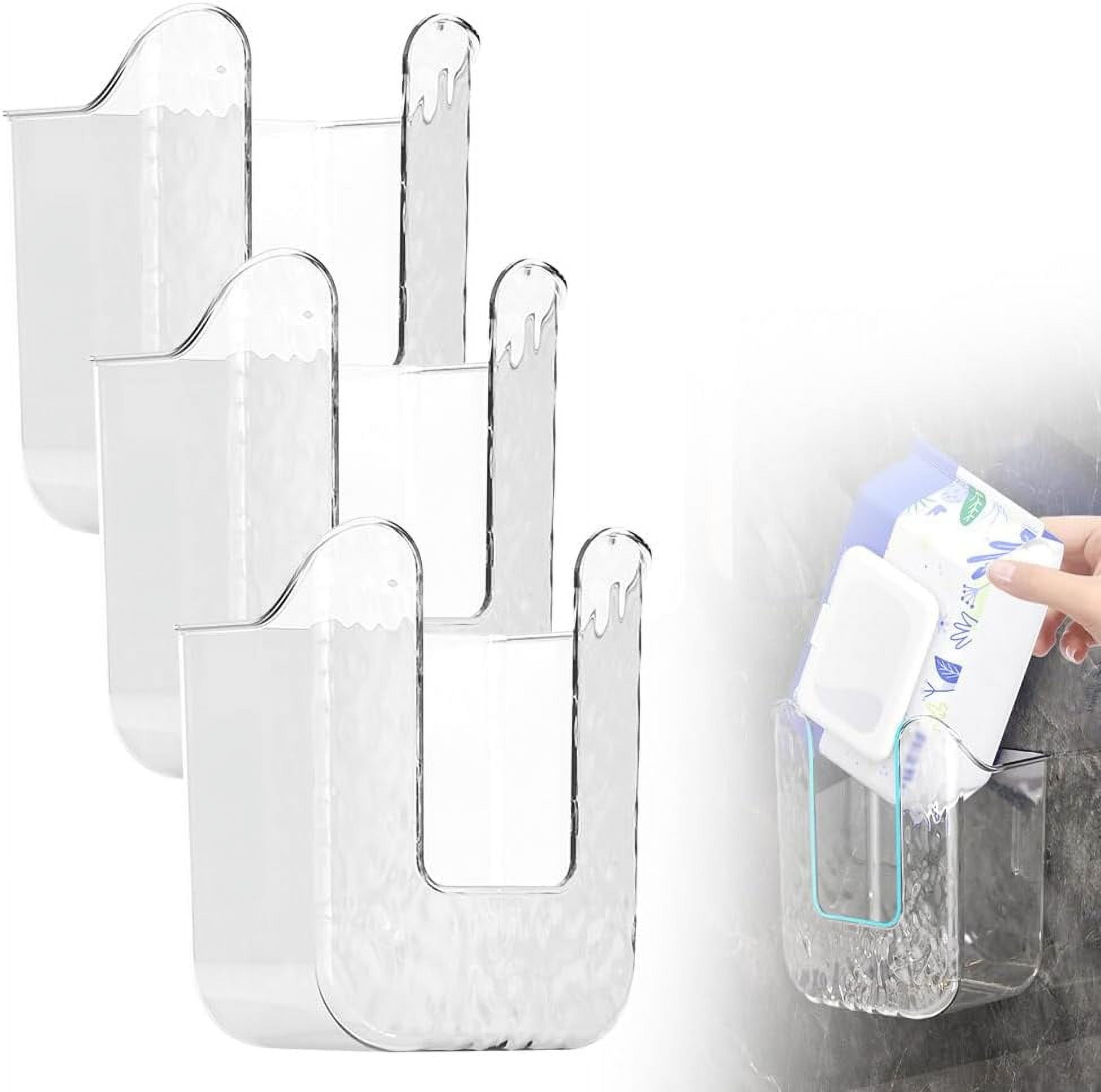 Kitchen Wipes Storage Box,Wall Mounted Tissue Box Acrylic Plastic ...