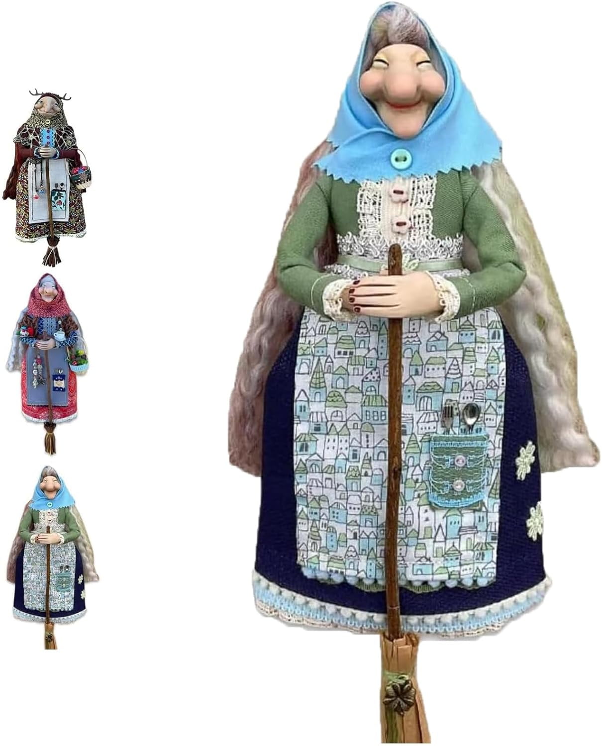 Kitchen Witch Doll, Handmade Kitchen Witch Doll for Good Luck ...