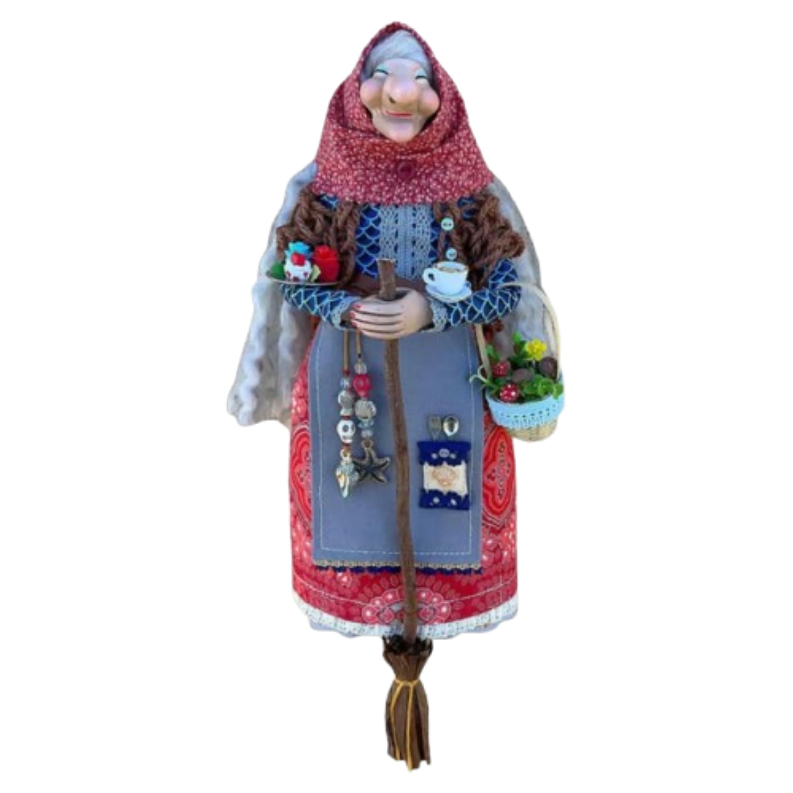 Kitchen Witch , Unique Cooking Gift: Enchanting Witch Figurine Luck ...