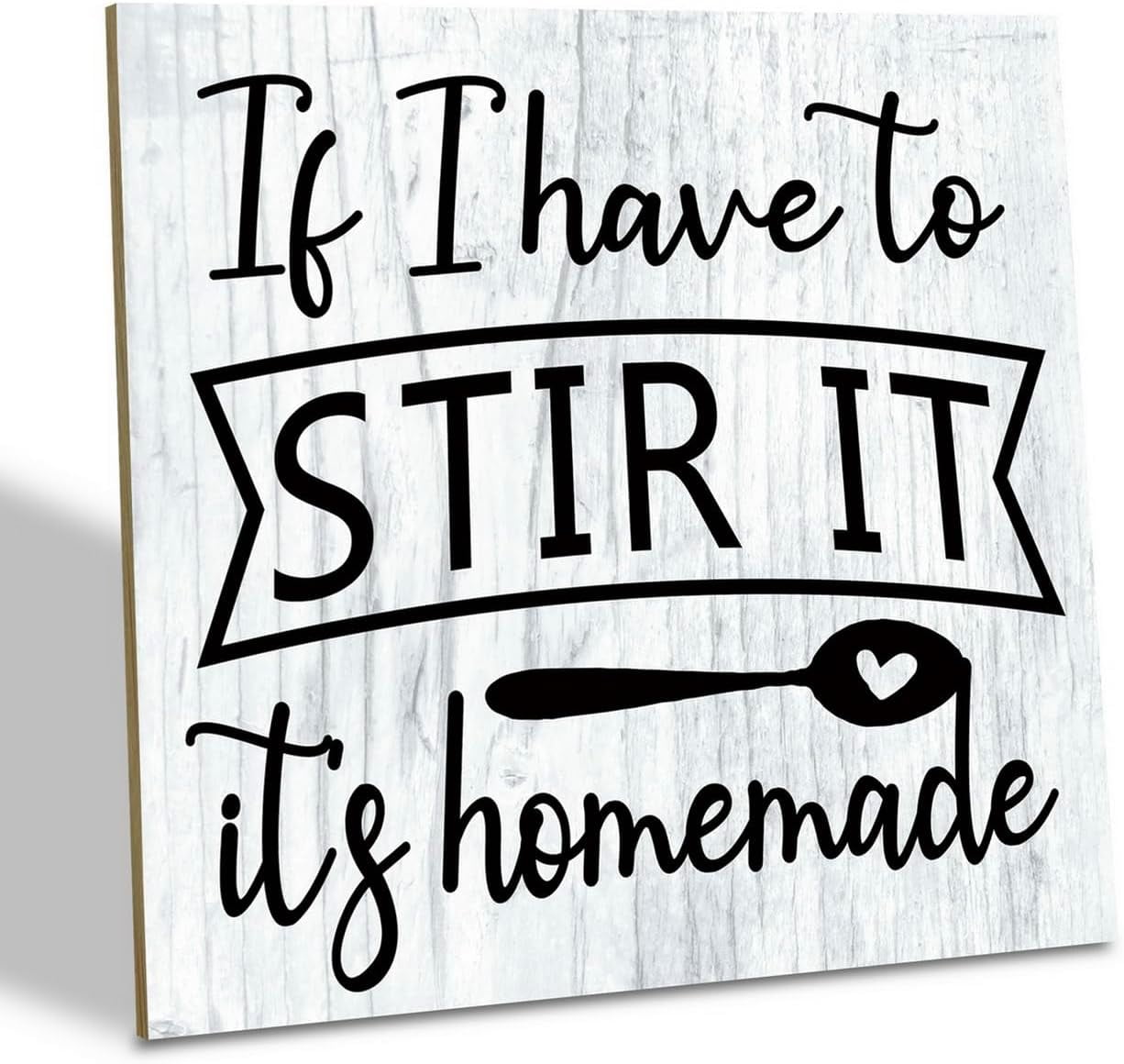 Kitchen Wood Sign, If I Have to Stir it, It's Homemade, Wood Plaque ...