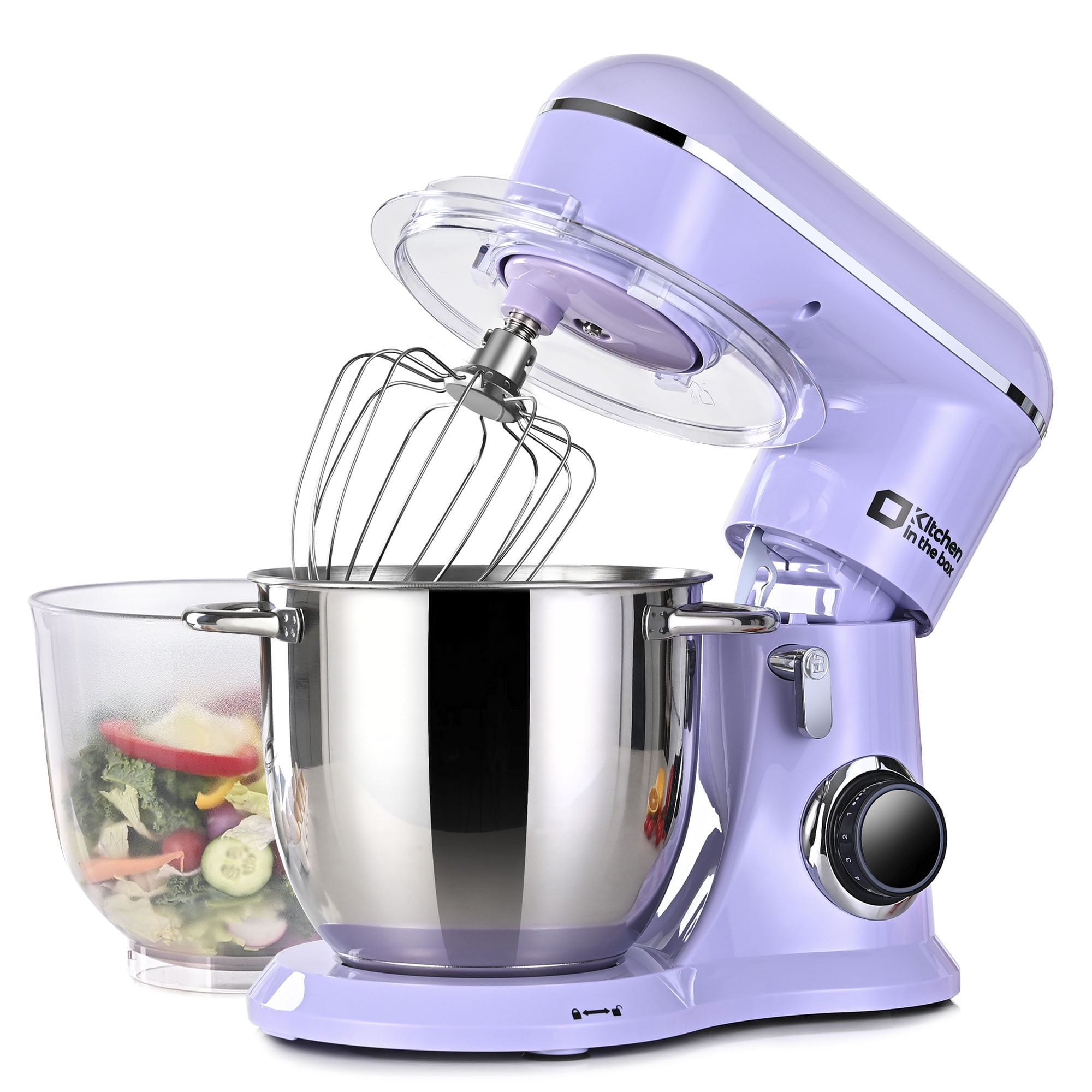 Kitchen in the box 10 Speeds Stand Mixer with 4.5QT+5QT Two Bowls, 450W ...