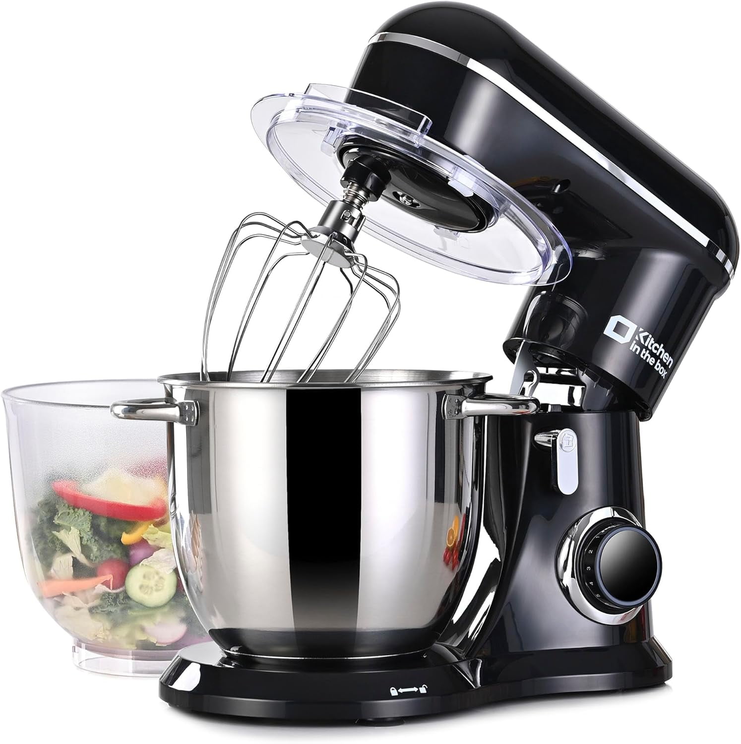 Kitchen in the box Stand Mixer, 4.5QT+5QT Two bowls Electric Food Mixer ...