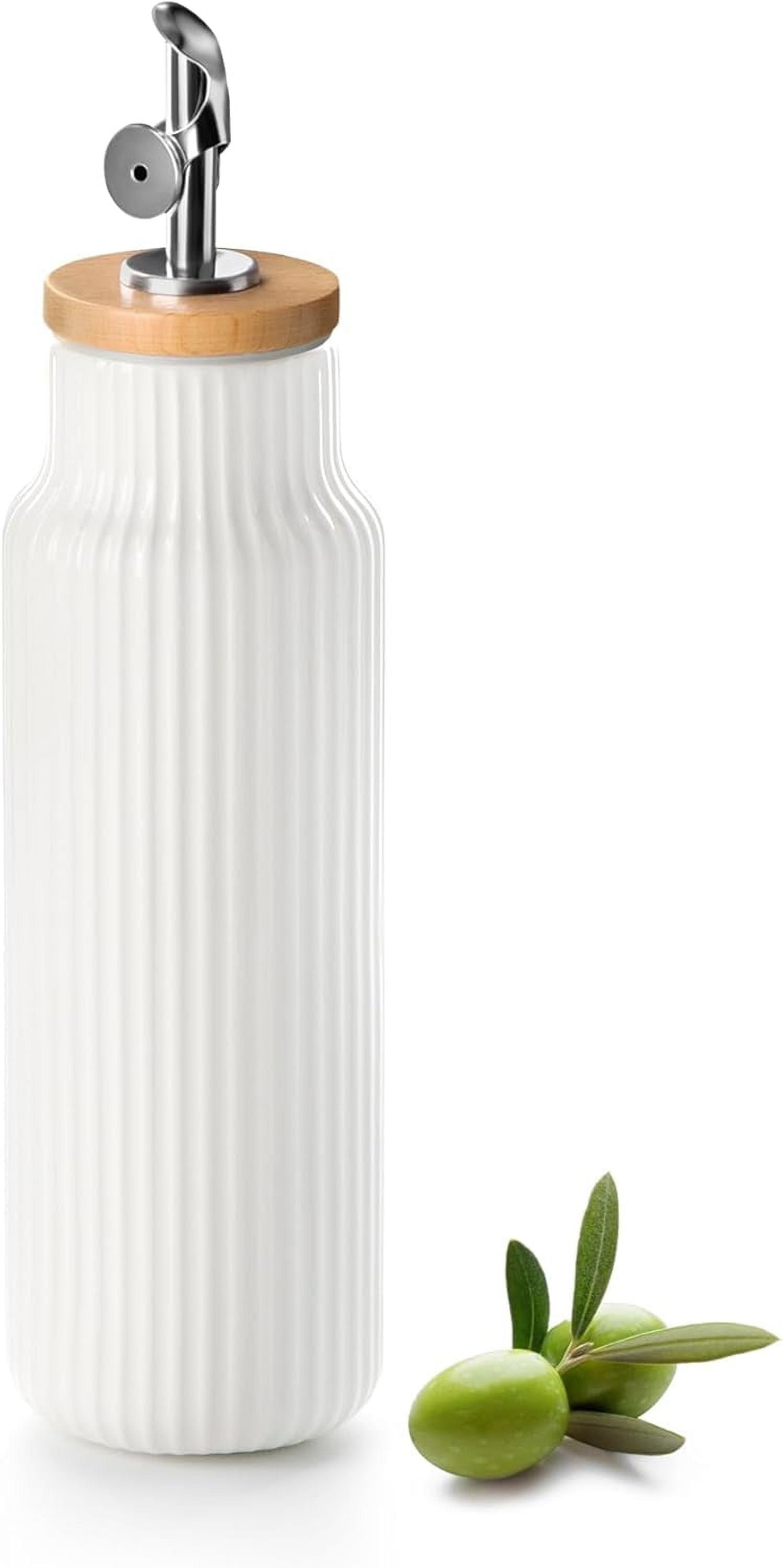 Kitchen ceramic dispensing bottle, 14 ounce opaque dispensing bottle ...