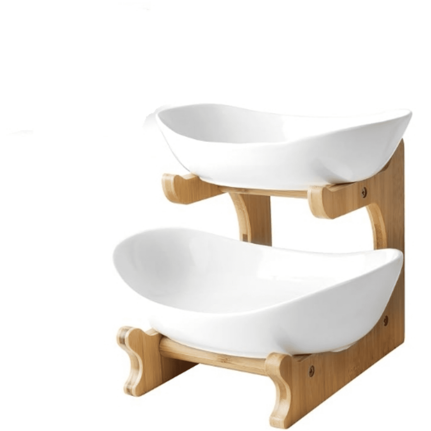 Kitchen counter with 2-story fruit bowls/ceramic service bowls with ...