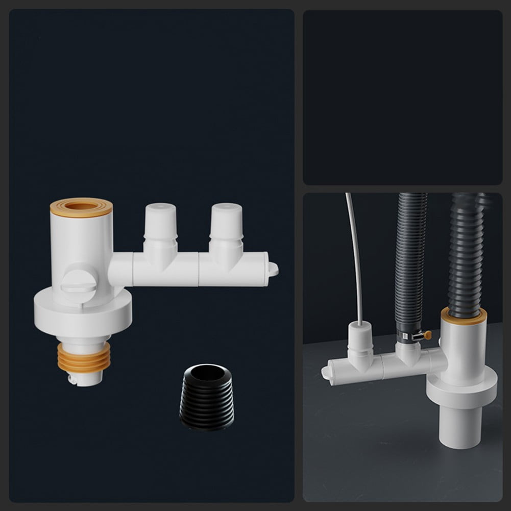Kitchen drain pipe water distribution valve pre-filter drainage pipe ...