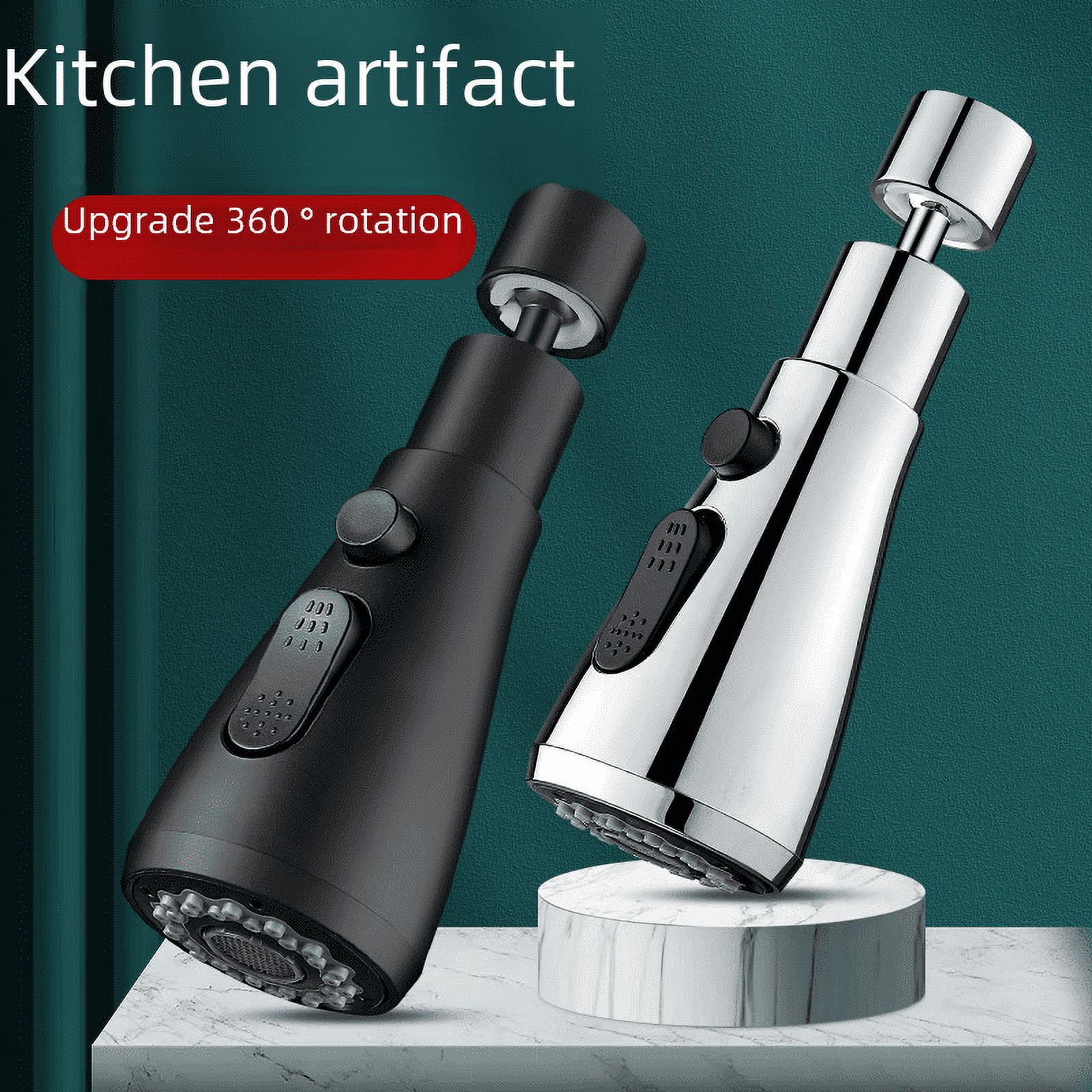 Kitchen faucet extension extender universal splash head nozzle universal nozzle rotatable shower ...