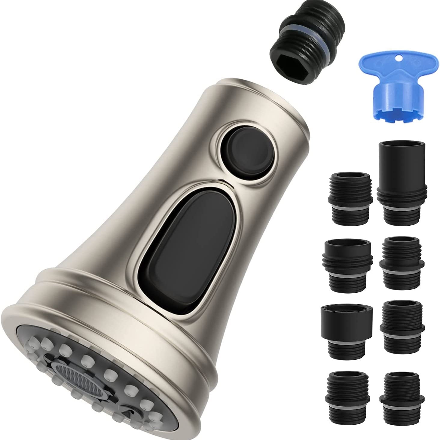 Kitchen faucet head replacement, pull down faucet spray head, 3 ...