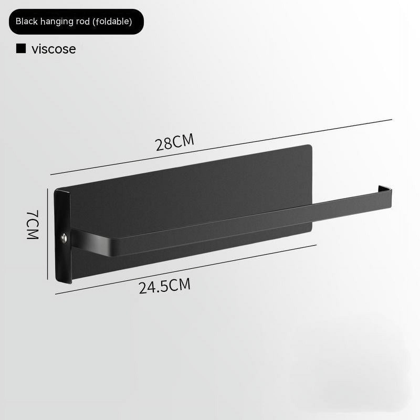 Kitchen refrigerator side magnetic cling wrap shelf storage rack non ...