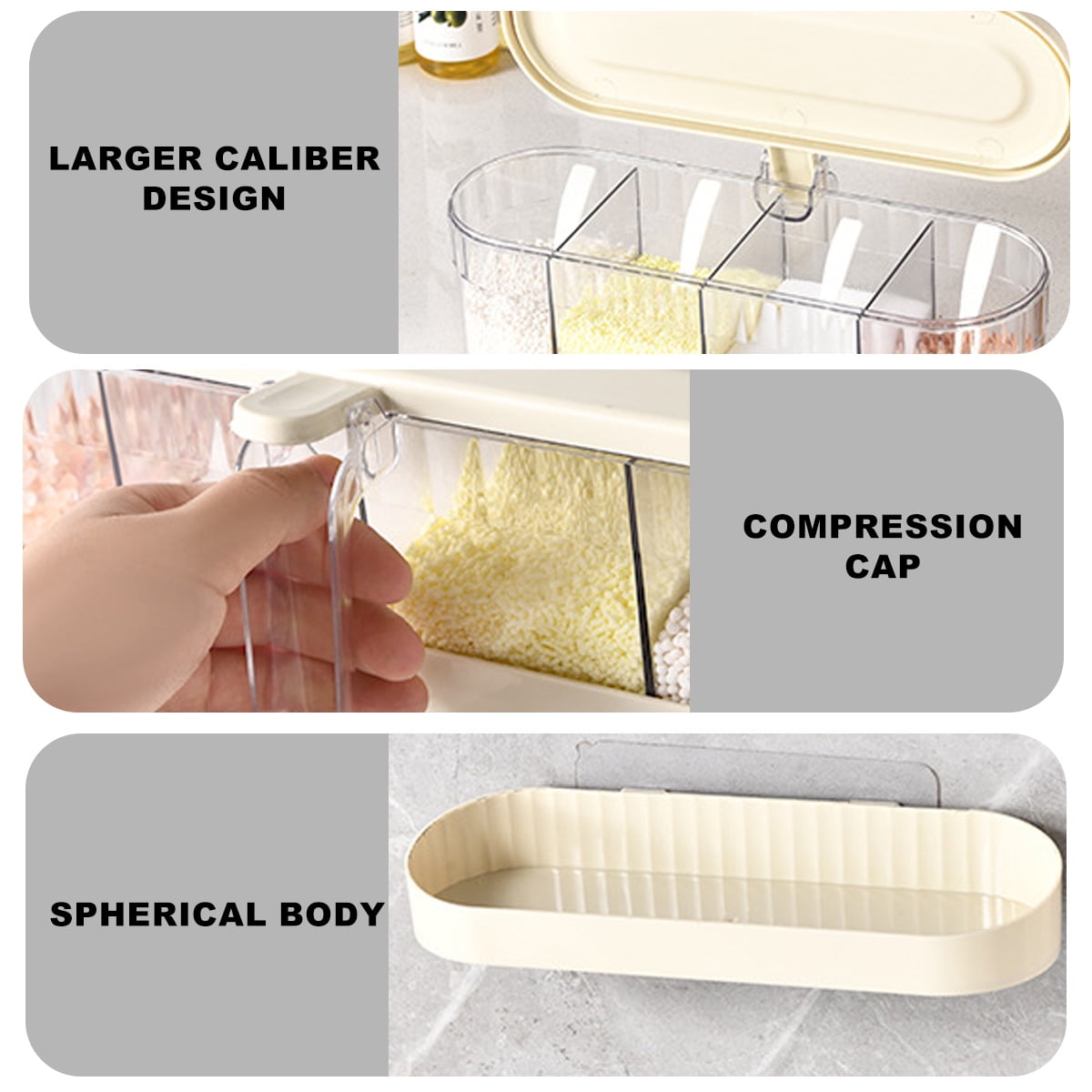 Kitchen seasoning box, household seasoning jar, monosodium glutamate ...