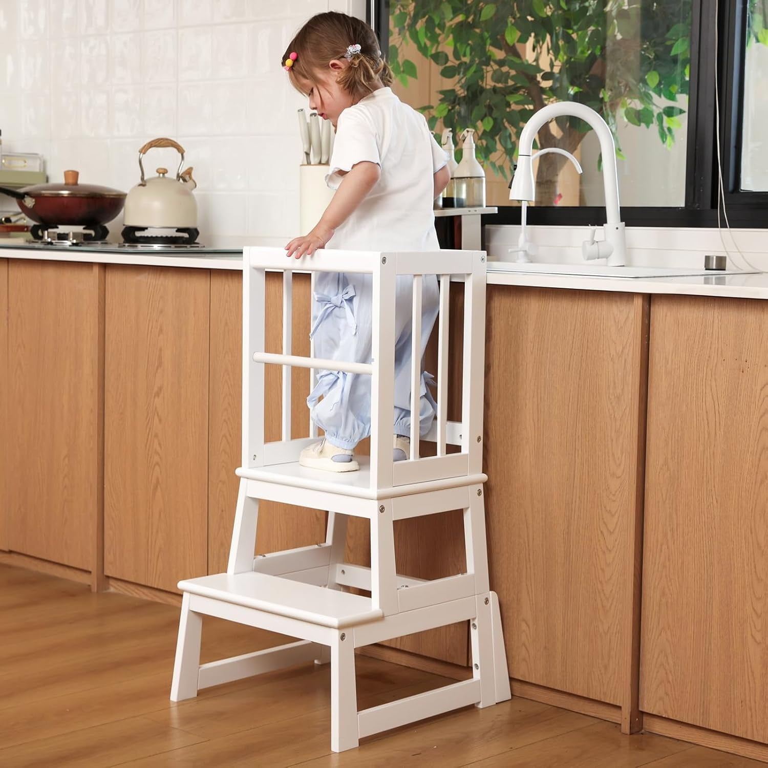 Kitchen step stool, ideal learning standing tower, upgraded in 2025 ...
