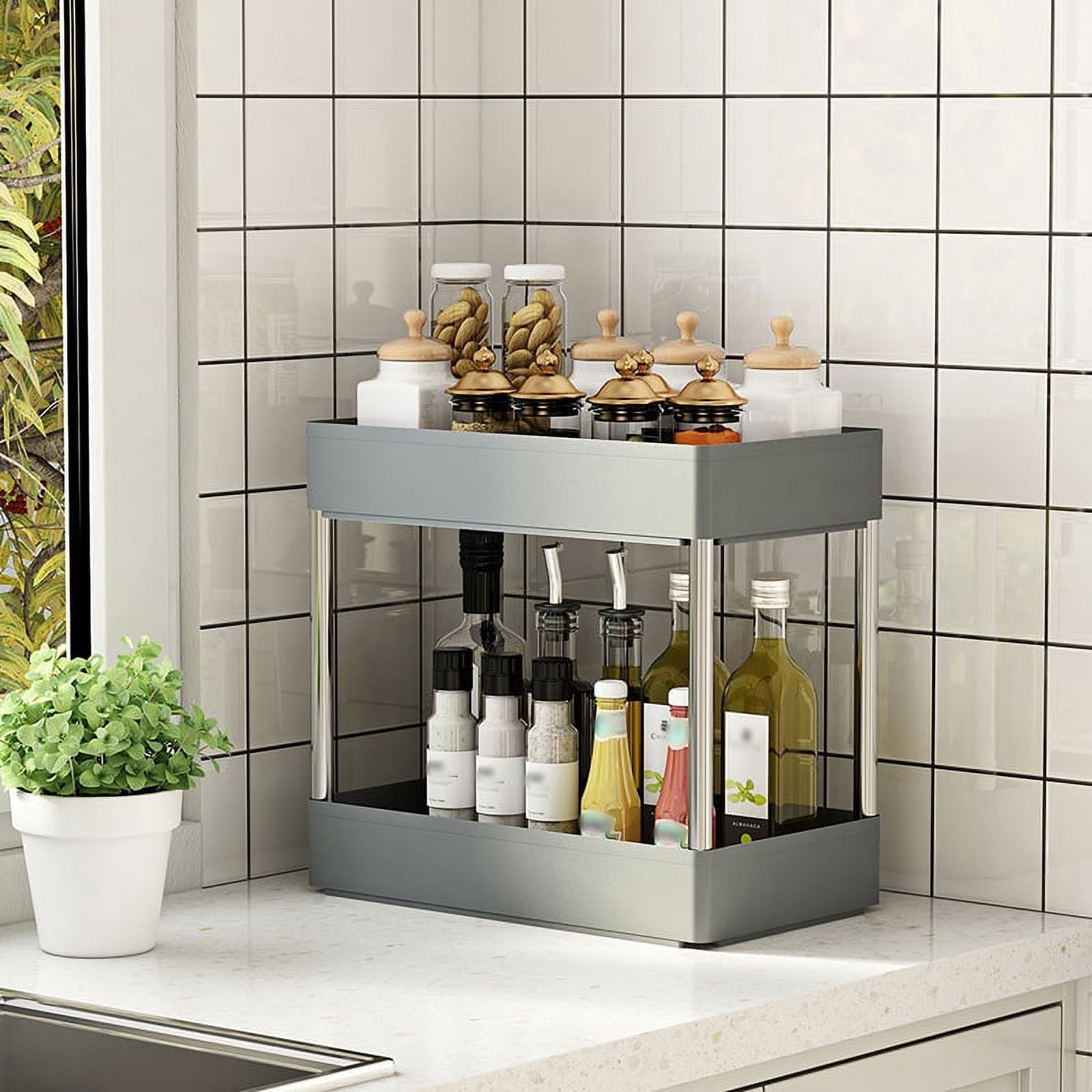 Kitchen storage rack Trolley Organizer Cart With Wheels Kitchen ...