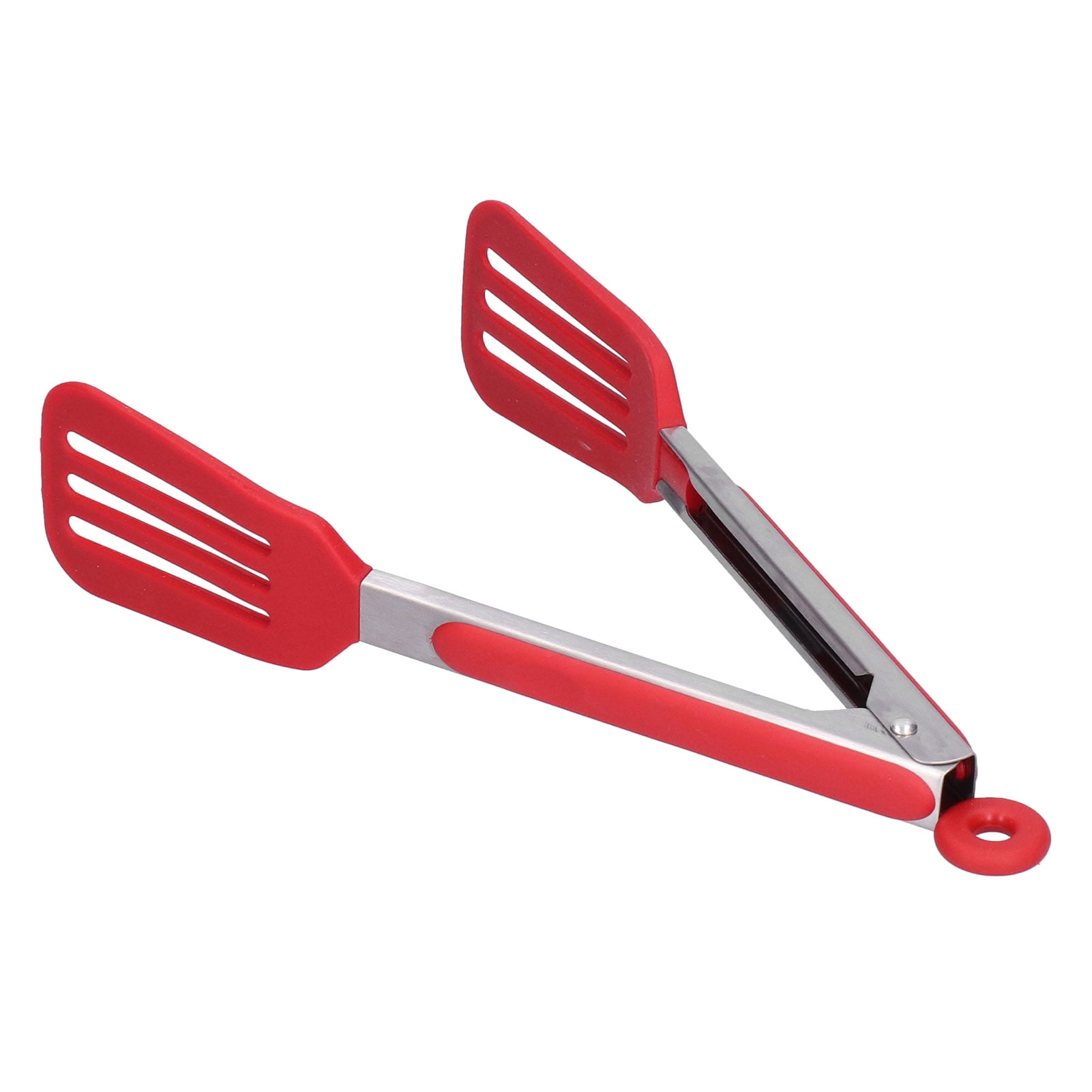 Kitchen tongs, silicone BPA no nonstick stainless steel grill cooking ...