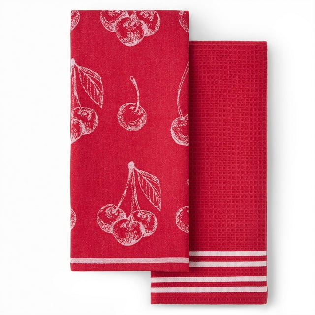 KitchenAid 2 Piece Kitchen Towel Set - Red - Dish Towels - Walmart.com