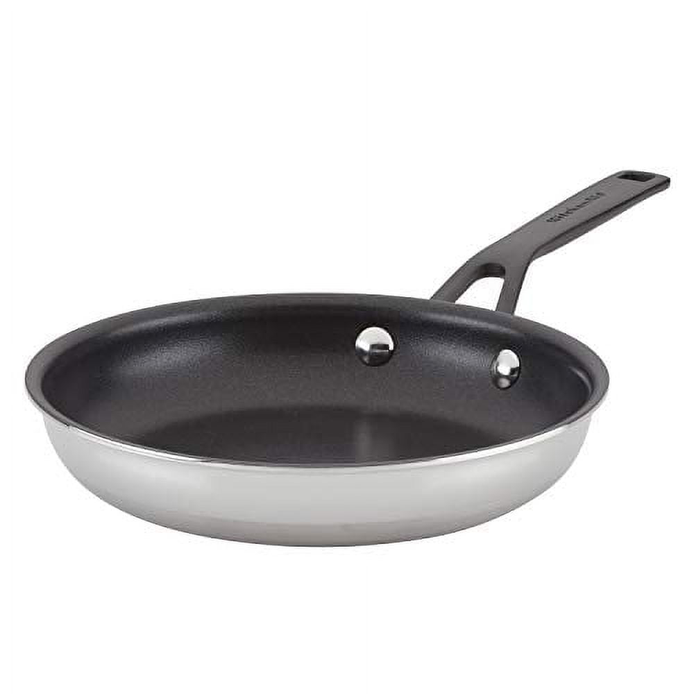 KitchenAid 5-Ply Clad 8.25 Stainless Steel Nonstick Frying Pan ...