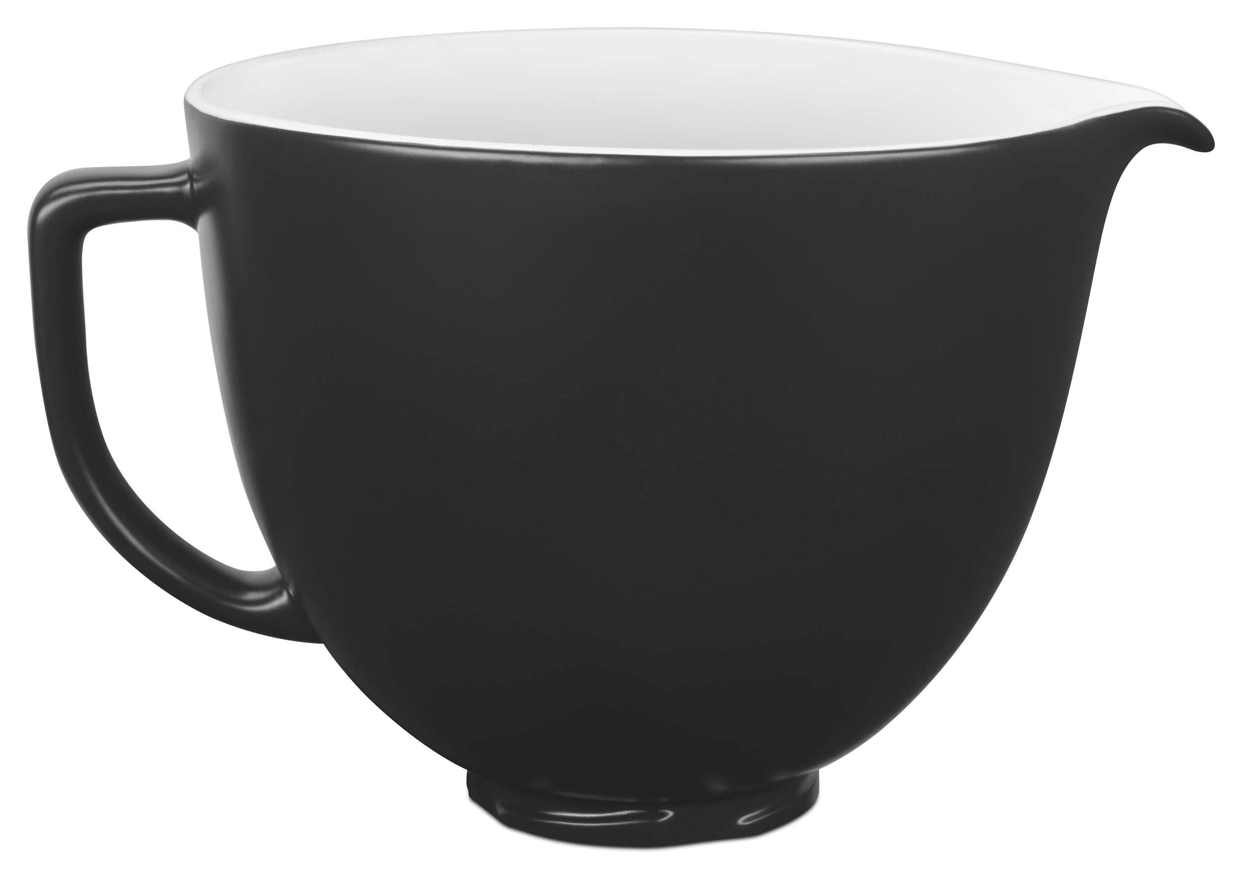 KitchenAid 5 Quart Ceramic Bowl, Black Matte KSM2CB5 - Walmart.com