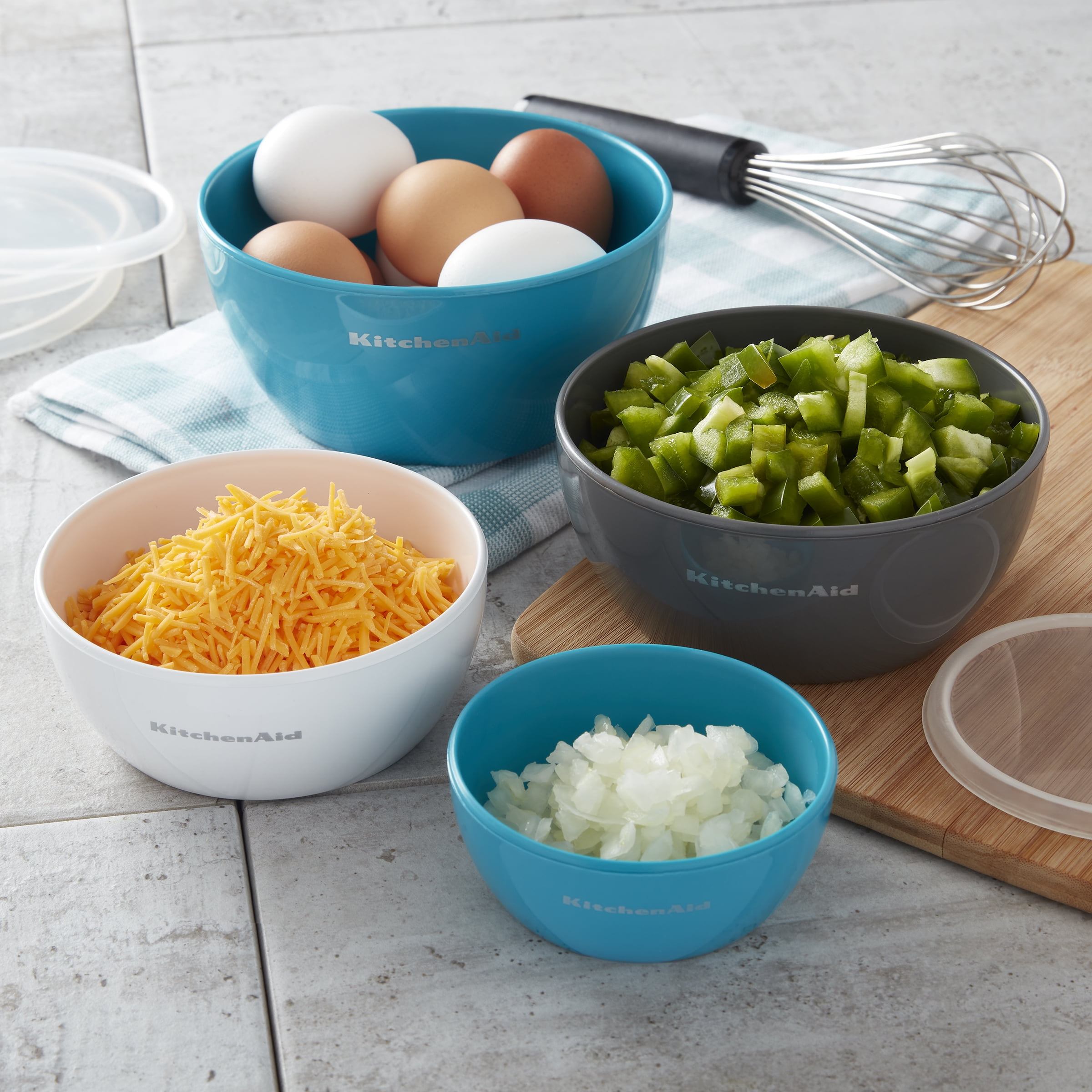 KitchenAid 7-Piece Mix and Measure Prep Set in Assorted Colors ...