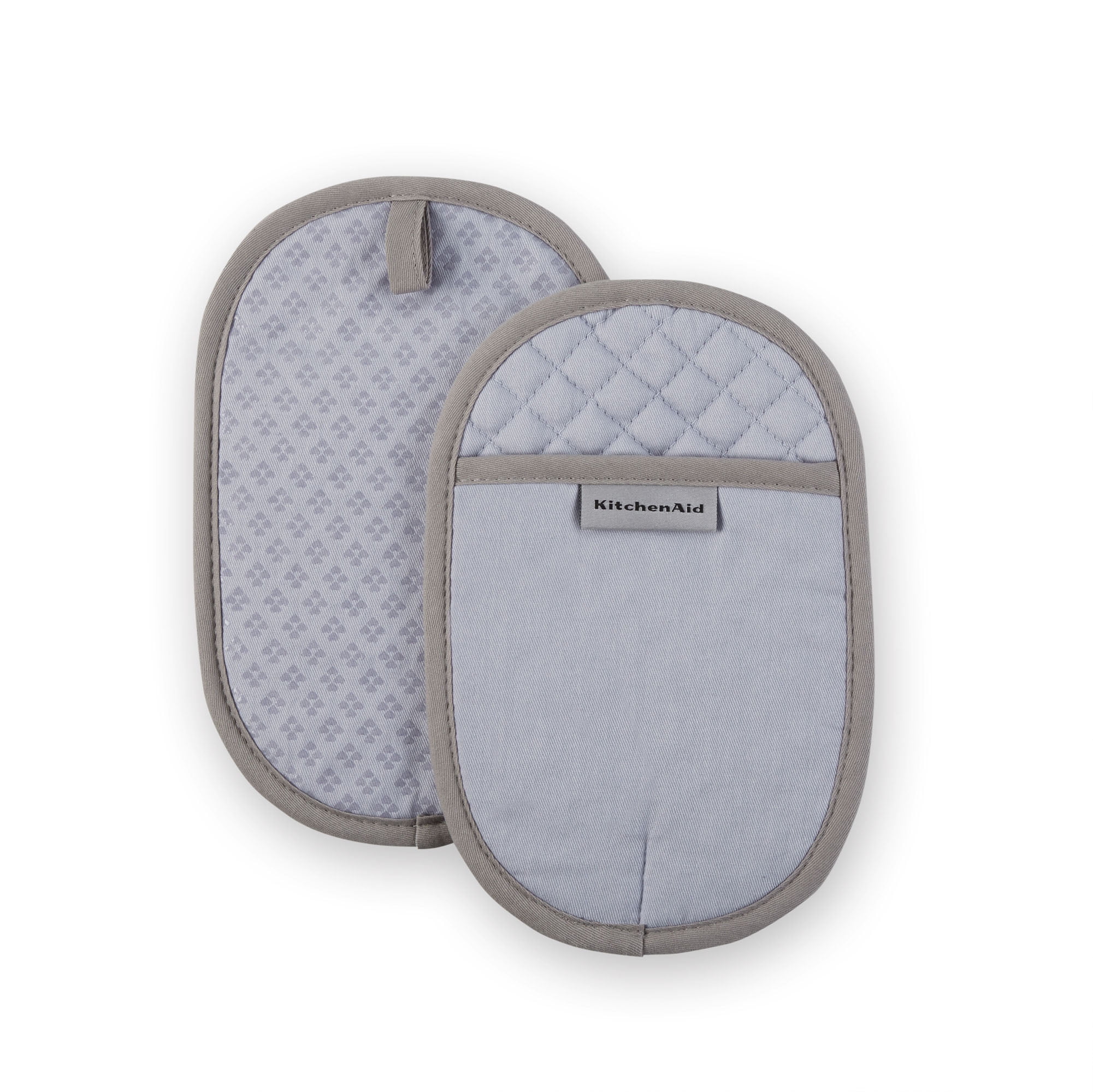 KitchenAid Asteroid Pot Holders 2-Pack, Lavender Cream, 6.5x10 ...