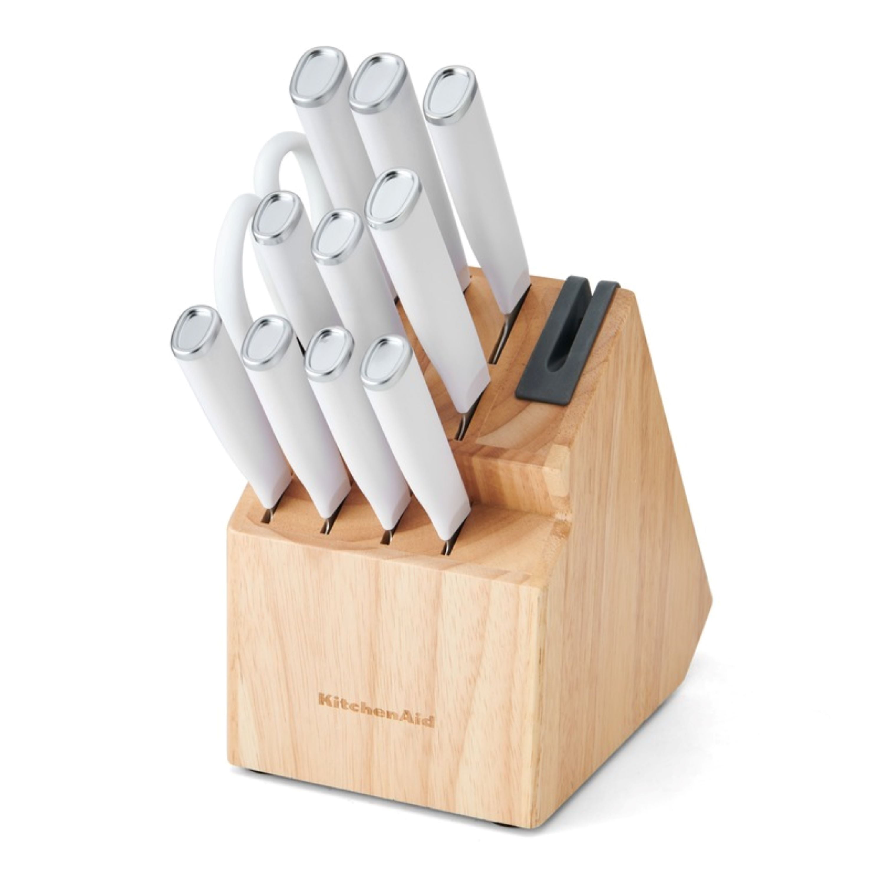 KitchenAid Classic 12-Piece Japanese Steel Knife Set with Block and ...