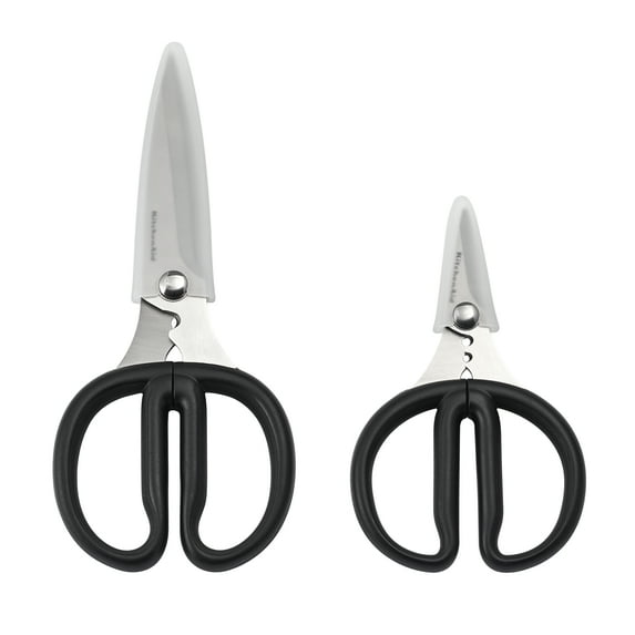 KitchenAid Japanese Steel 2-Piece Kitchen Scissors and Shears Set for ...