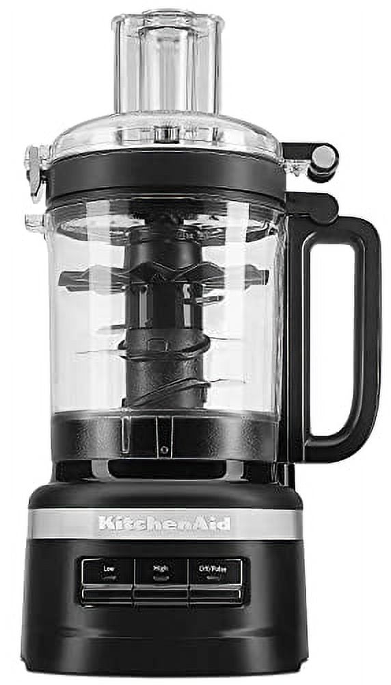 KitchenAid KFP0920QOB 9 Cup Food Processor with 3 disks, 2 blades ...