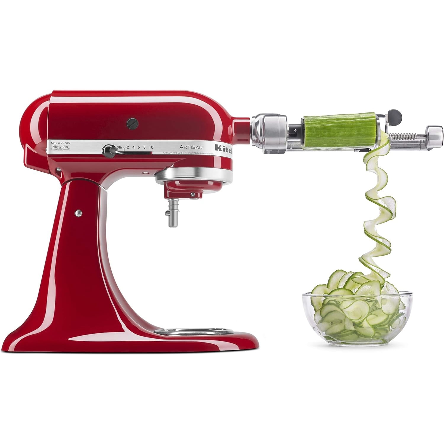 KitchenAid KSM2APCQ 7 Blade Spiralizer Plus with Peel, Core and Slice ...