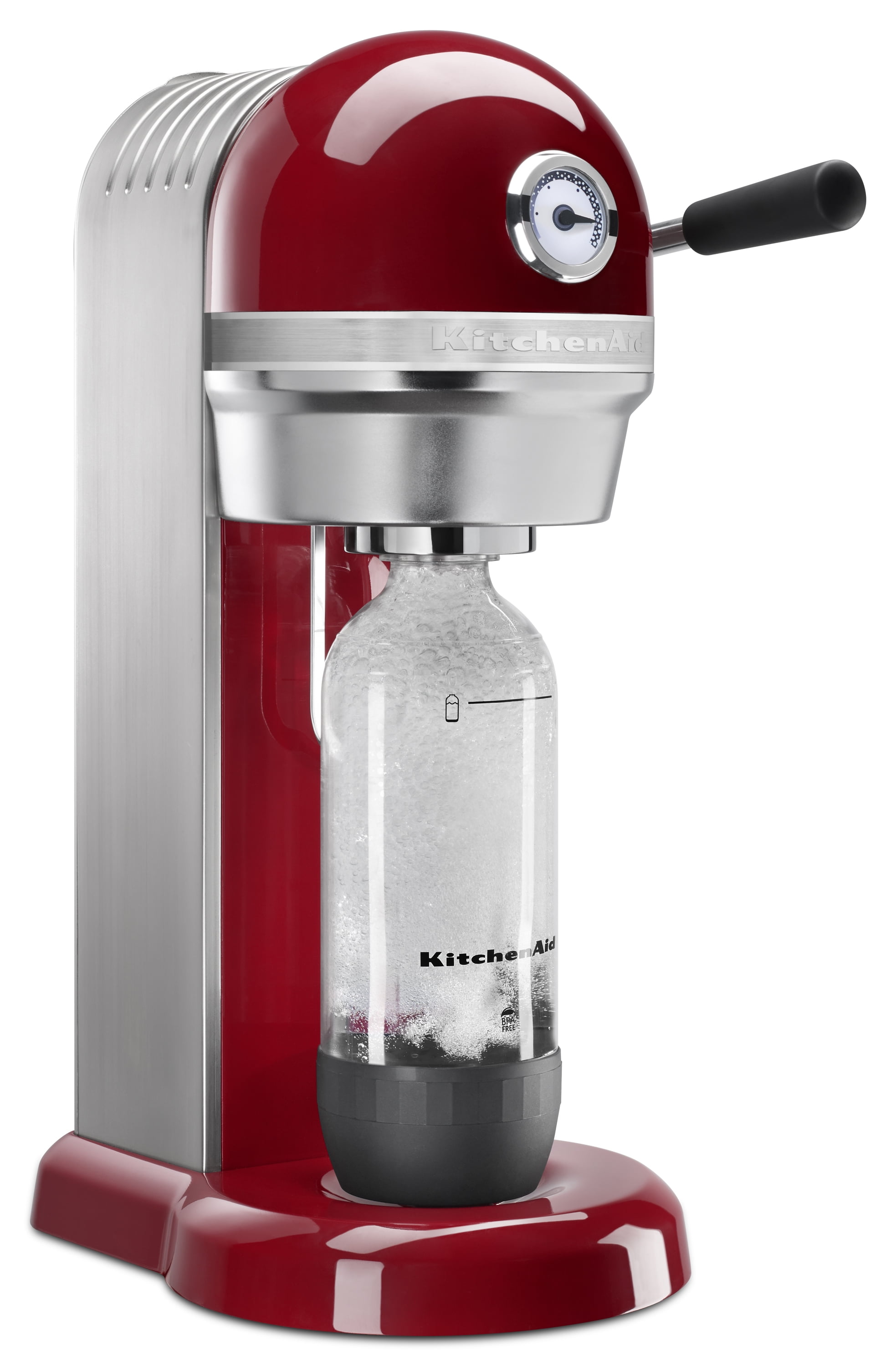KitchenAid KSS3121ER Empire Red Sparkling Beverage Maker Powered by ...