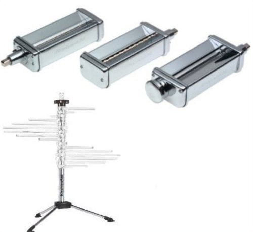 KitchenAid Pasta Roller & Cutter Attachment Set With Pasta Rack ...