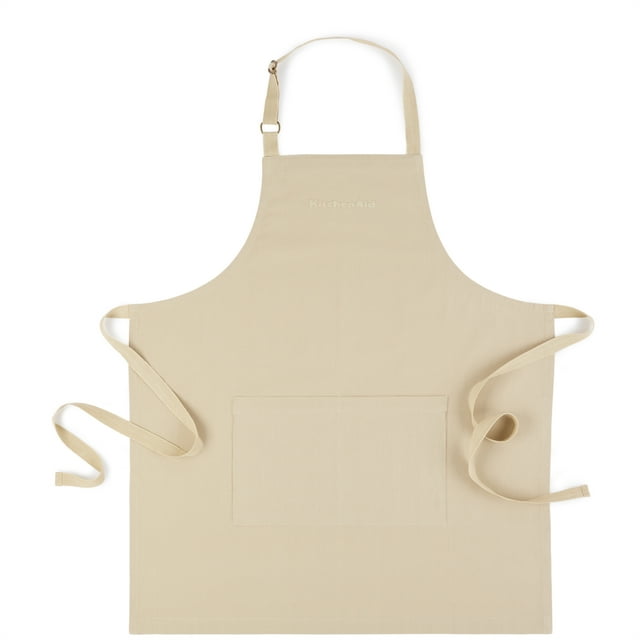 KitchenAid Solid Apron Single Pack, Milkshake Tan, 32"x28" - Walmart.com