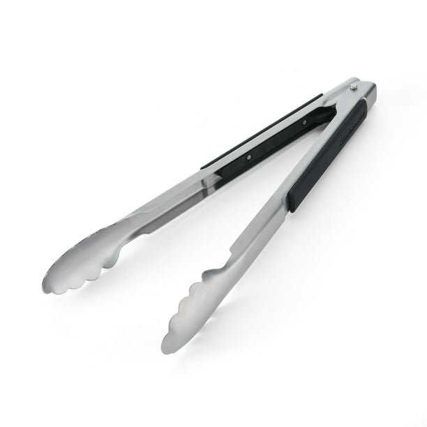 KitchenAid Stainless Steel Slide Locking Tongs Black - Walmart.com