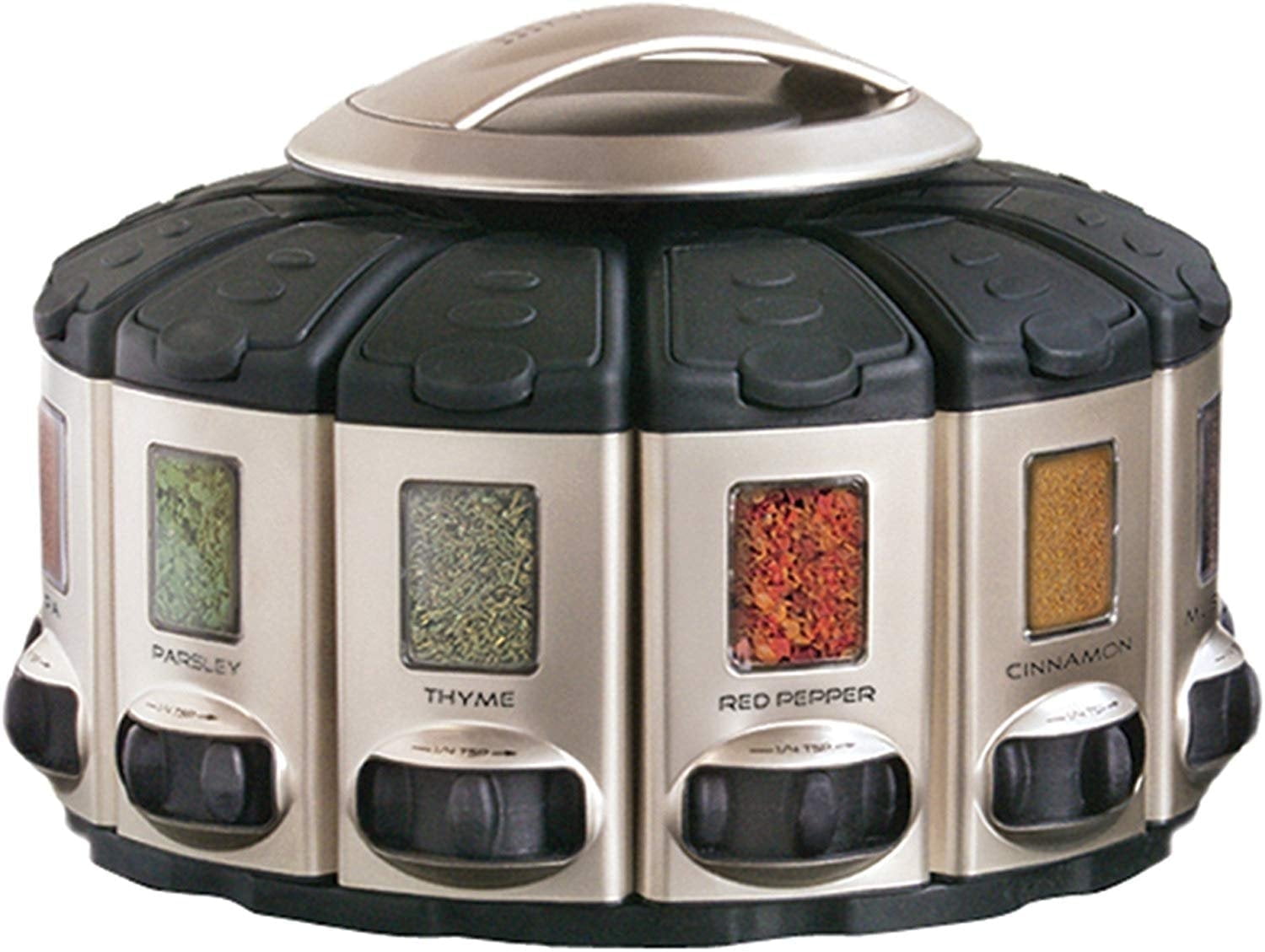 "KitchenArt Select-A-Spice Carousel, 12 Container Spice Rack, Auto ...