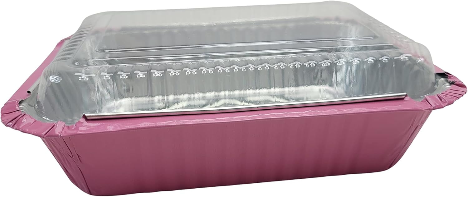 KitchenDance 1.5 lb. Colored Foil Takeout Containers With Lids - Heavy ...