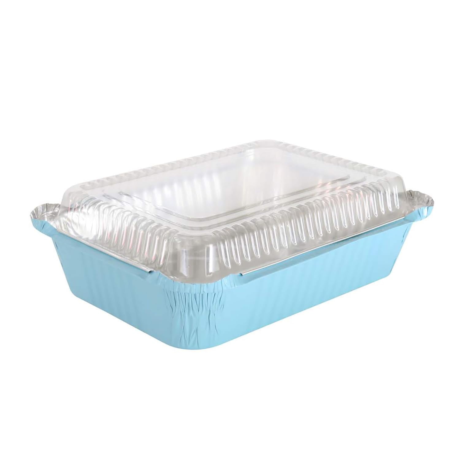 KitchenDance 3.75 Pounds Colored Aluminum Pans with Plastic Lids ...