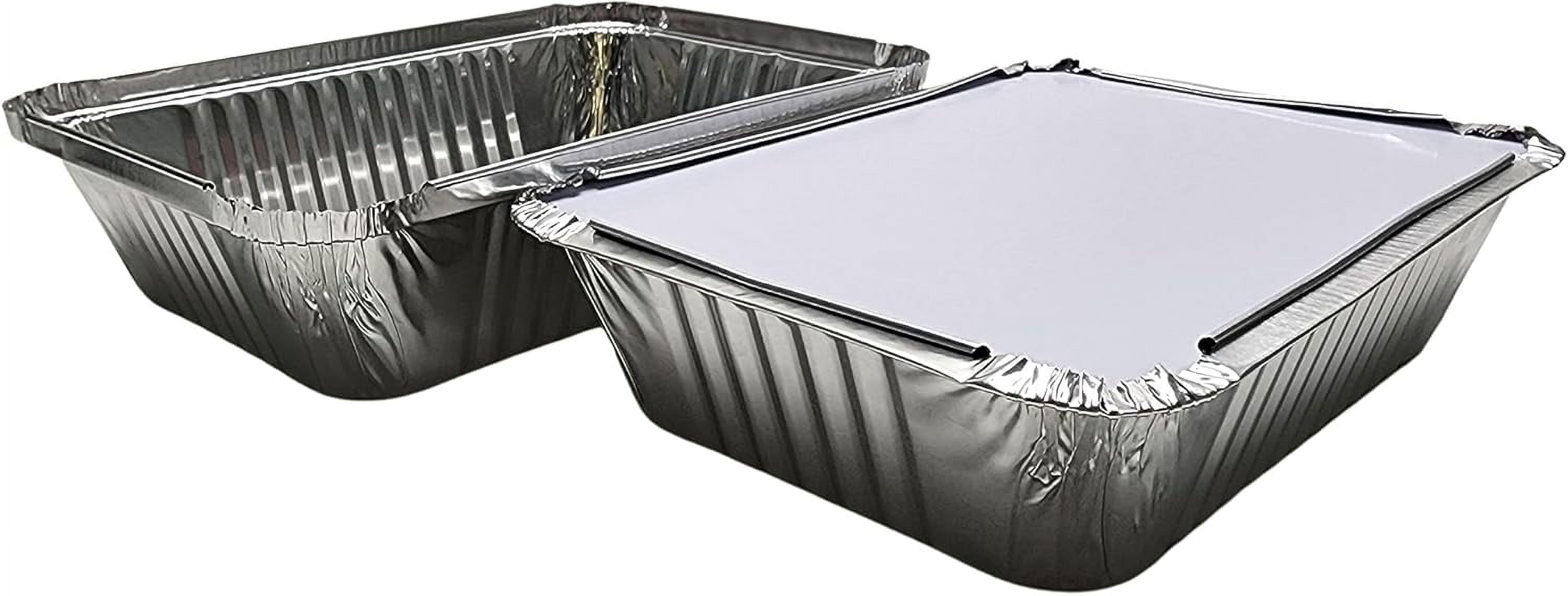 KitchenDance Colored Disposable Aluminum Take Out Pans with Board Lid ...