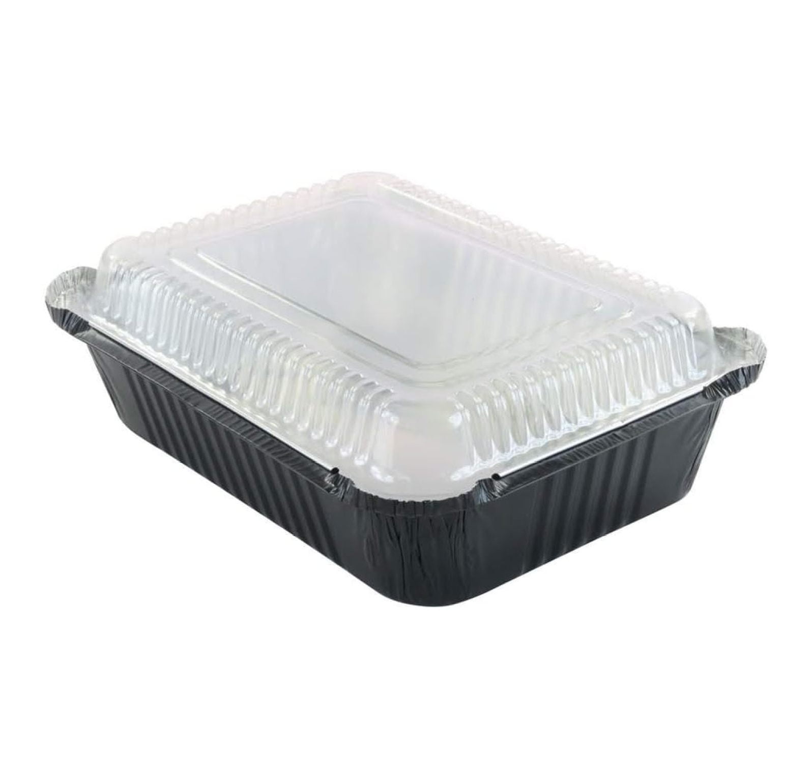 KitchenDance Disposable Colored Aluminum Take-Out Pans with Plastic Lid ...