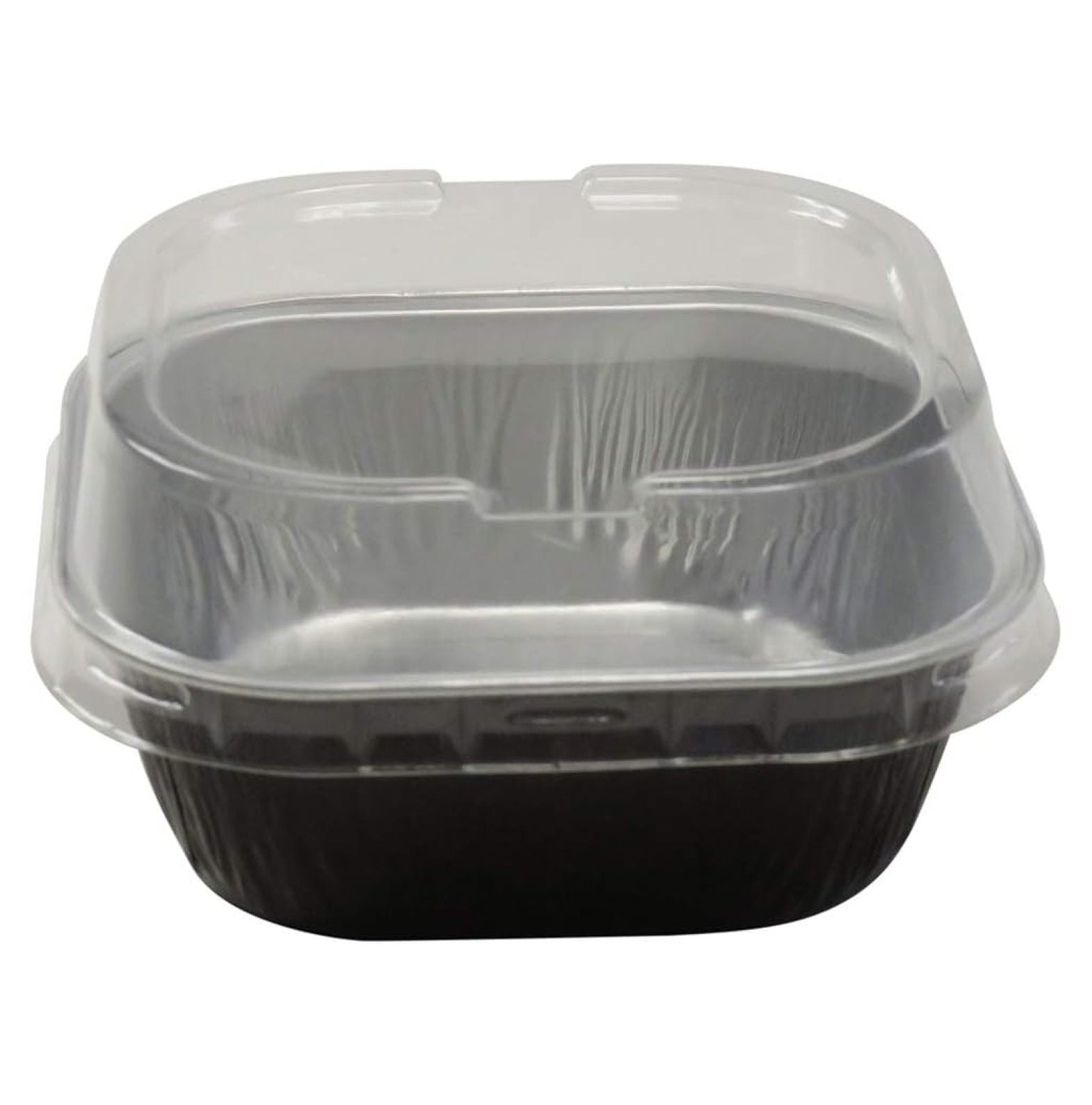 KitchenDance Disposable Dessert Pan Set with Lids - 4x4" Square Cake ...