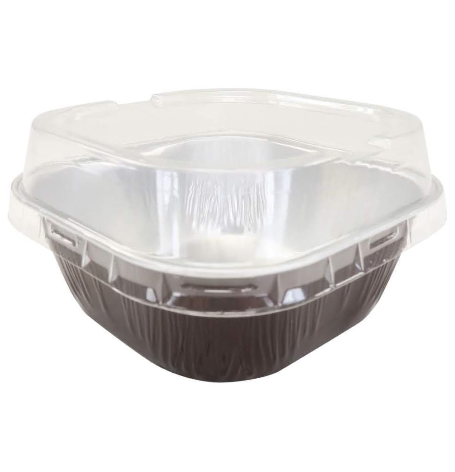 KitchenDance Disposable Dessert Pan Set with Lids - 4x4 inch Square ...