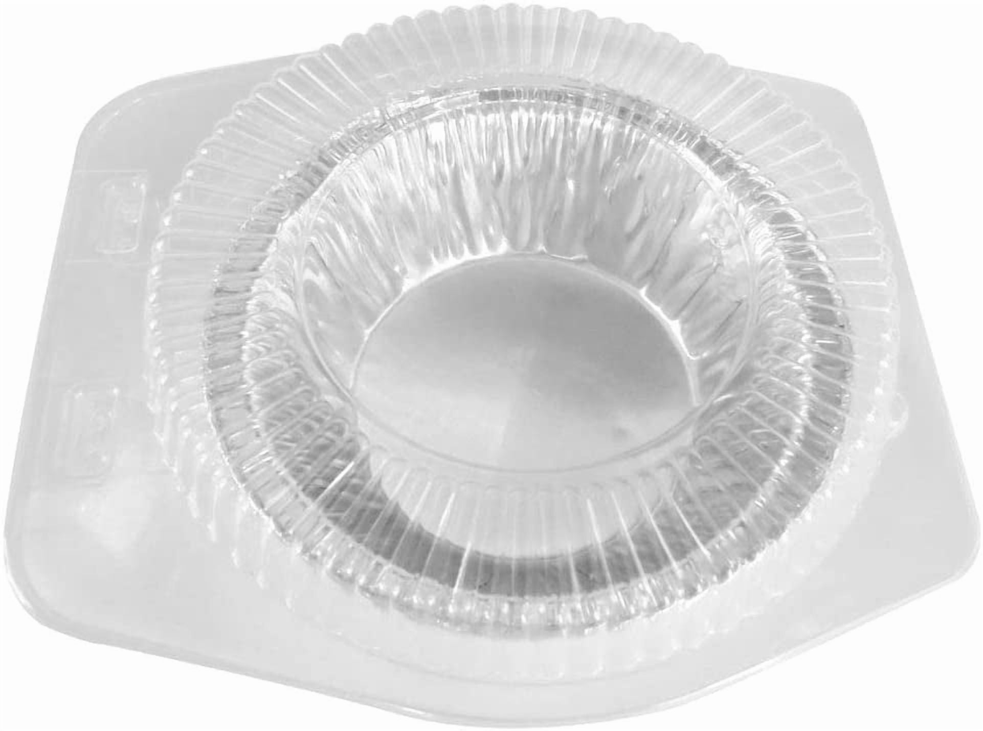KitchenDance Disposable Plastic Pie Pans with Clear Clamshell ...